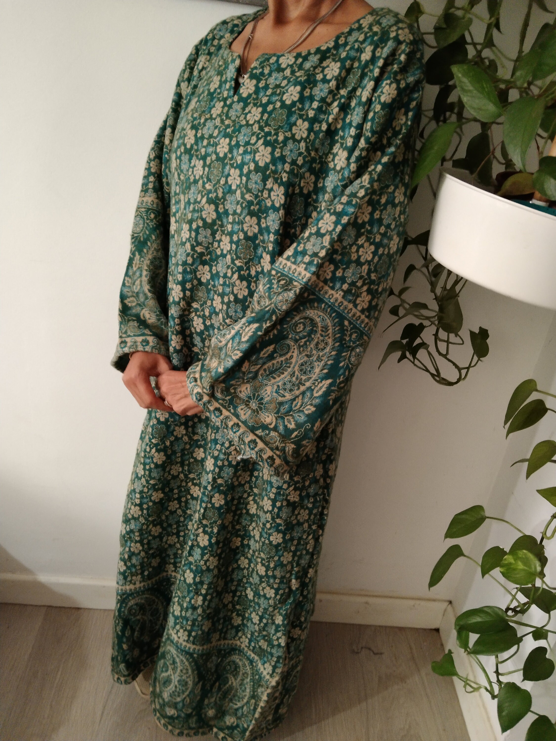 Yak Wool Kaftan,wool Dress,winter Kaftan, Loungewear, Gifts for Her ...