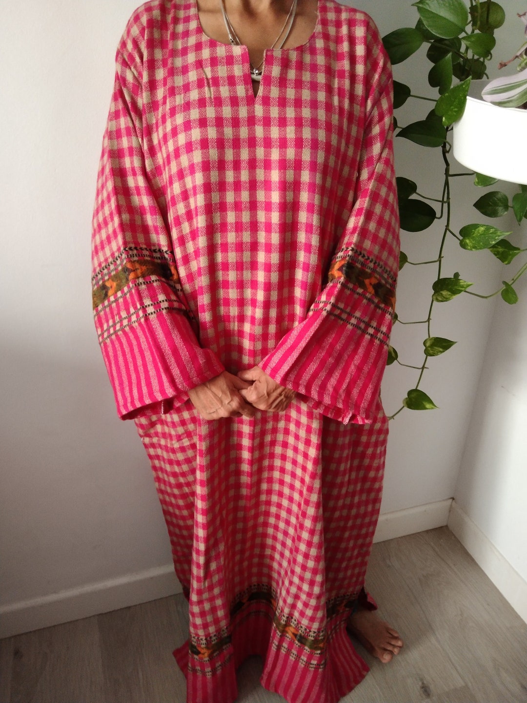 Wool Blend Kaftan, Loungewear,resort Wear,winter Robe, Christmas Gift ...