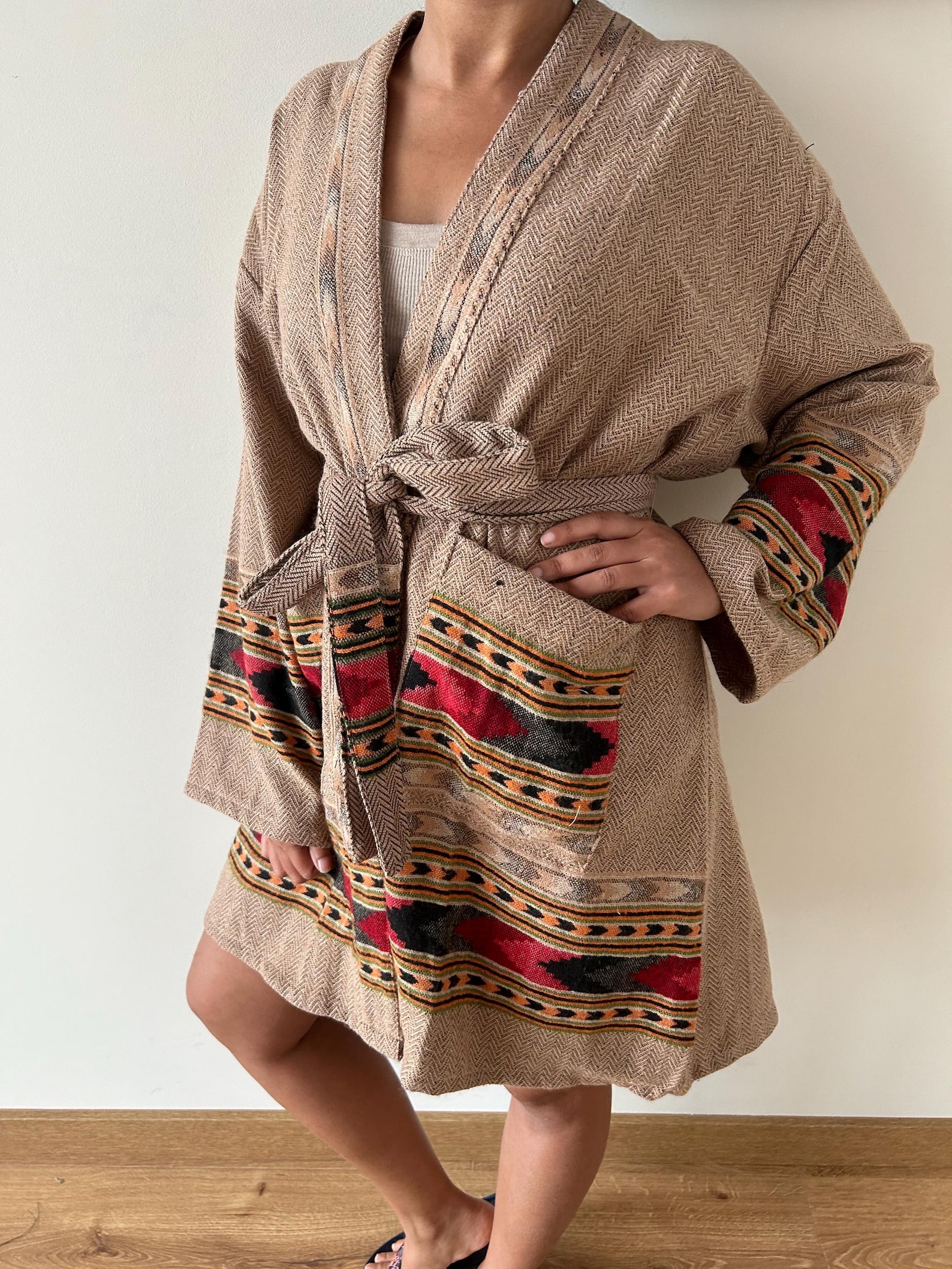 Yak Wool Jacket,short Wool Robe,gifts for Her,loungewear,spring Jacket ...