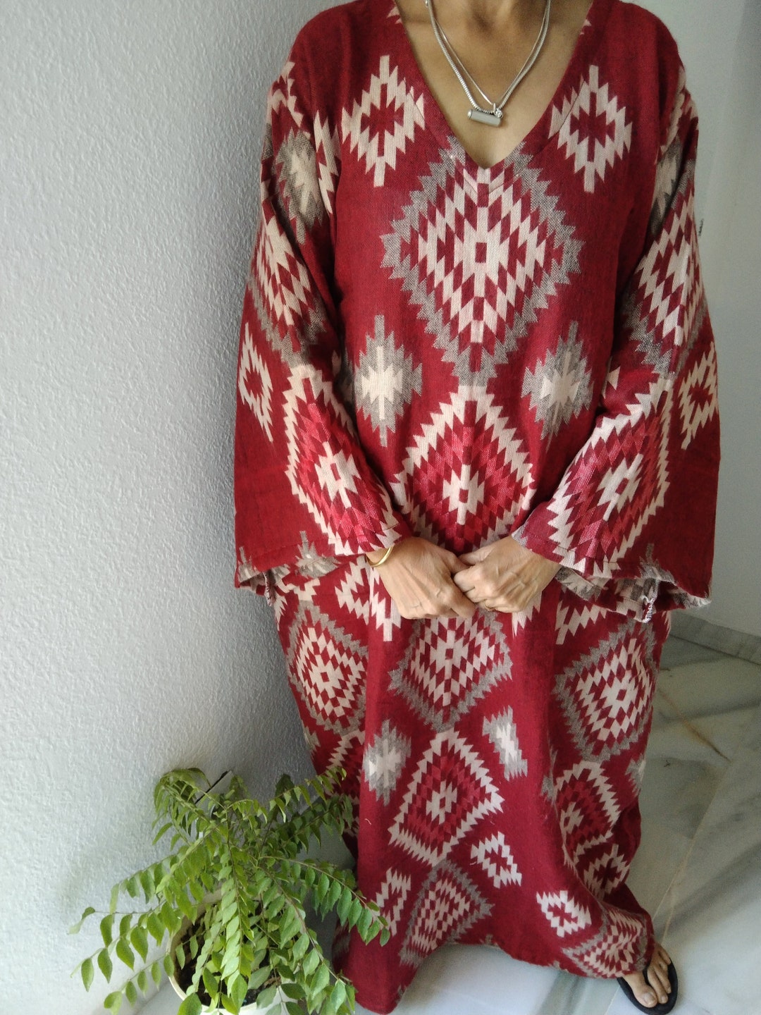 Wool Blend Kaftan,woolen Kaftan,boho Wool Dress,winter Dress,gifts for ...