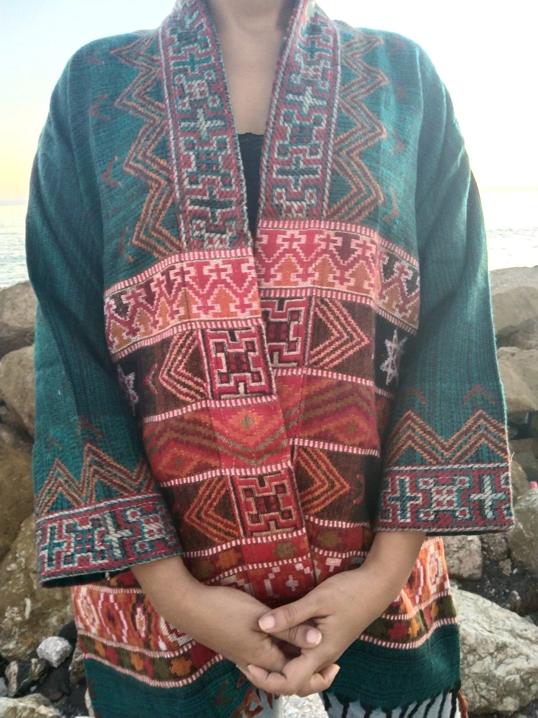 Yak Wool Kimono,winter Kimono,resort Wear, Loungewear,winter Cover Up ...