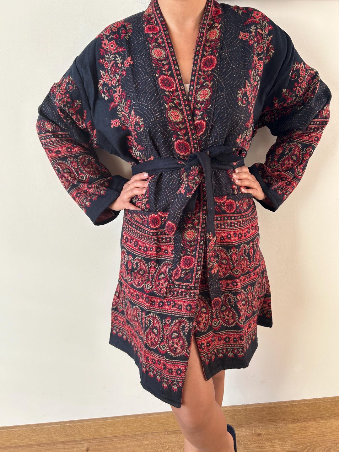 Yak Wool Jacket,yak Wool Robe,short Robe,gifts for Her,mom Postpartum ...