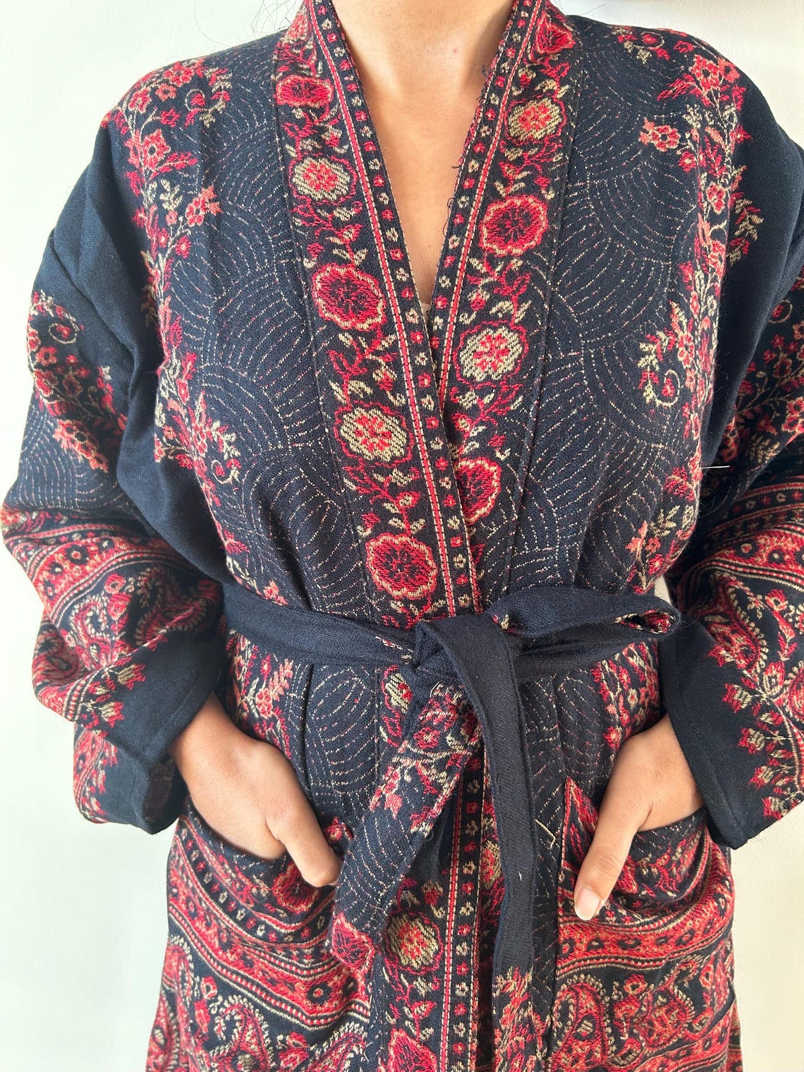 Yak Wool Jacket,yak Wool Robe,short Robe,gifts for Her,mom Postpartum ...