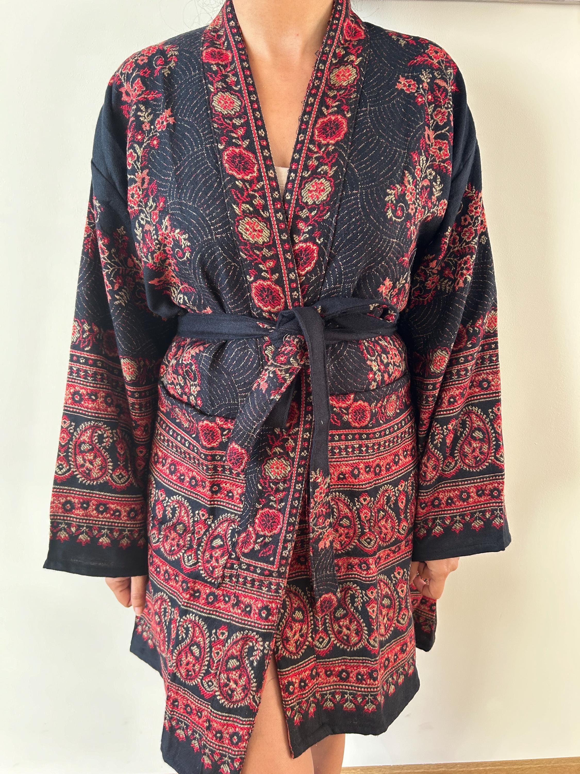 Yak Wool Jacket,yak Wool Robe,short Robe,gifts for Her,mom Postpartum ...