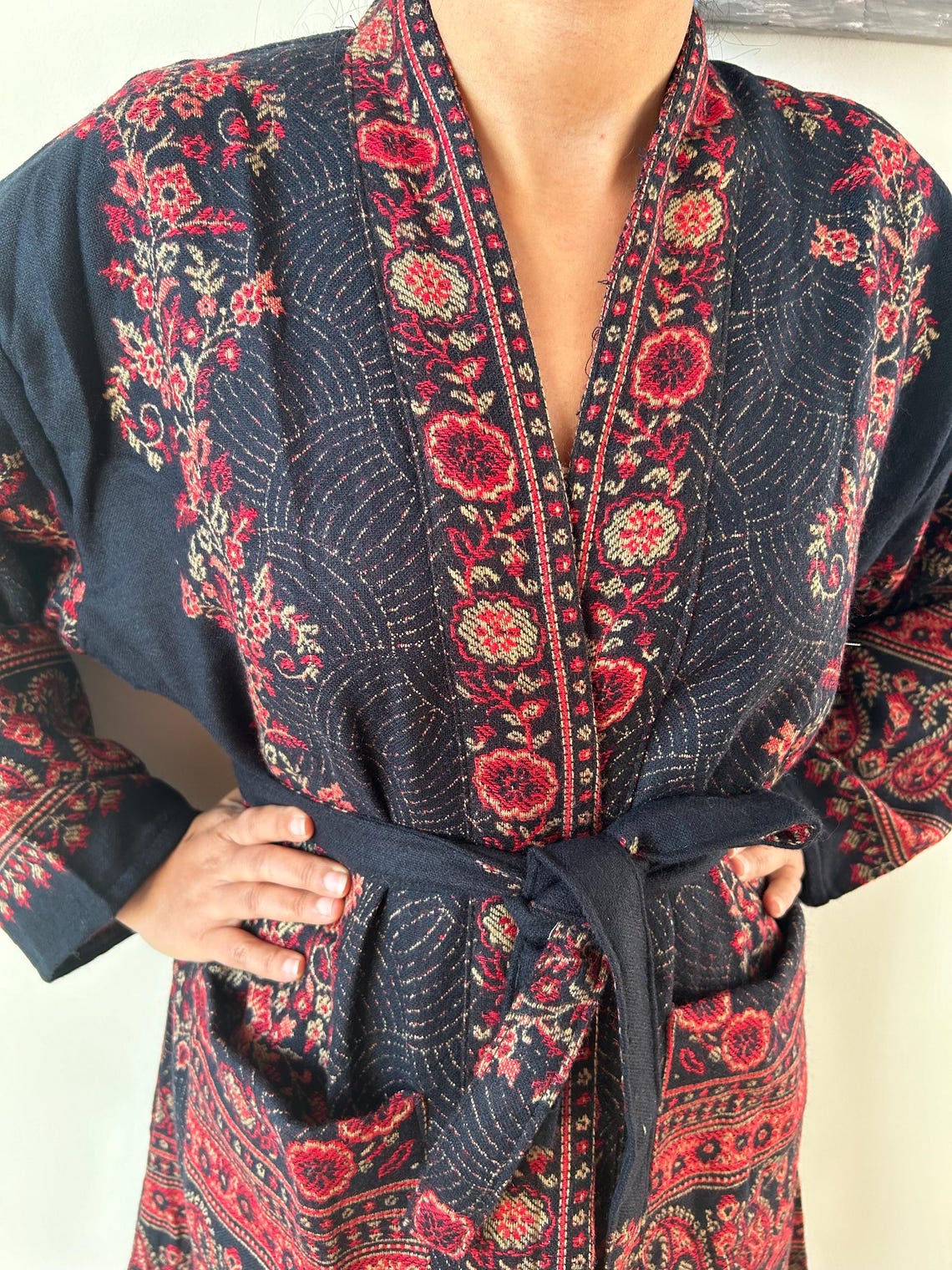Yak Wool Jacket,yak Wool Robe,short Robe,gifts for Her,mom Postpartum ...