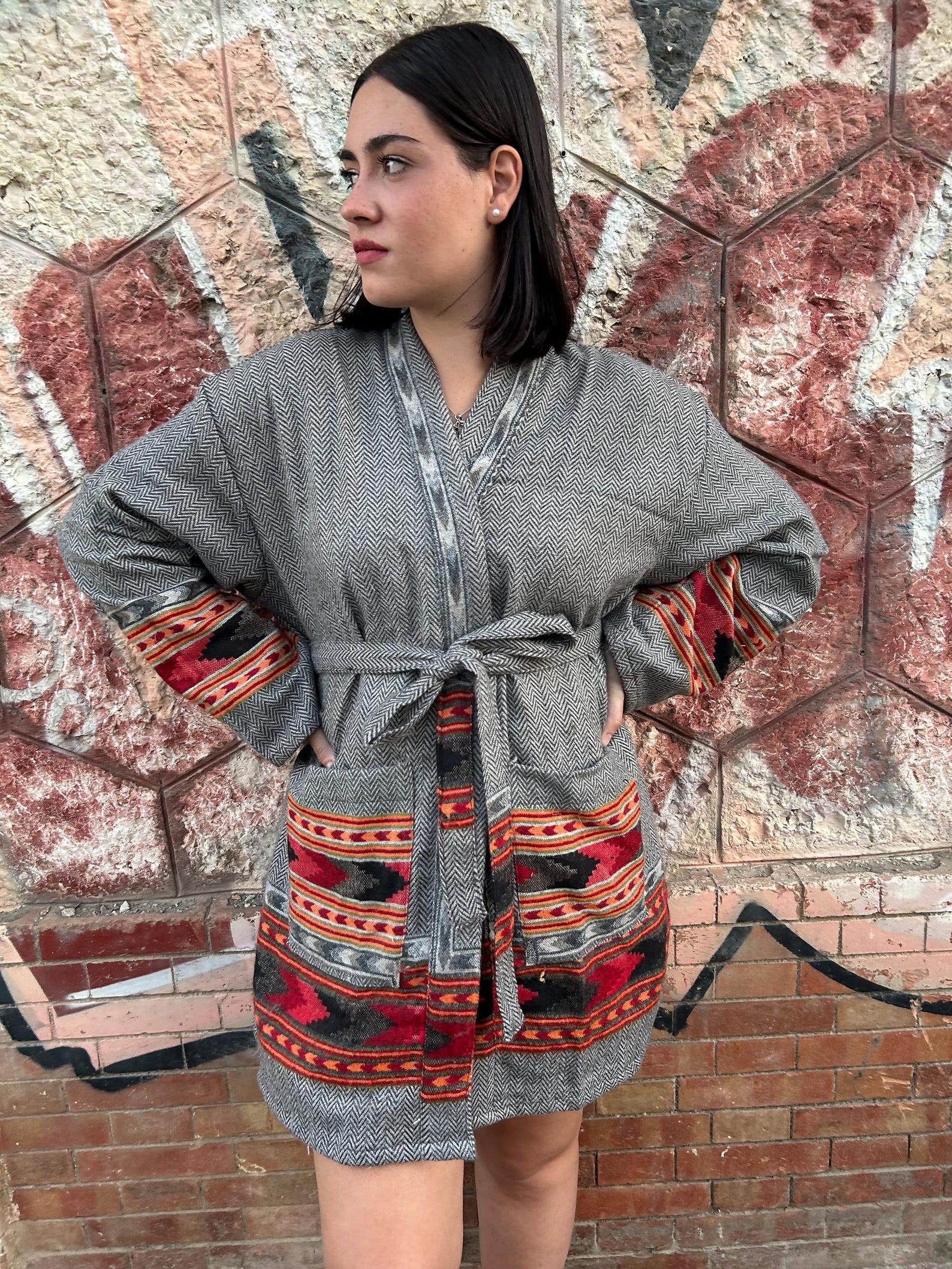 Yak Wool Jacket,short Wool Robe,gifts for Her,loungewear,spring Jacket ...