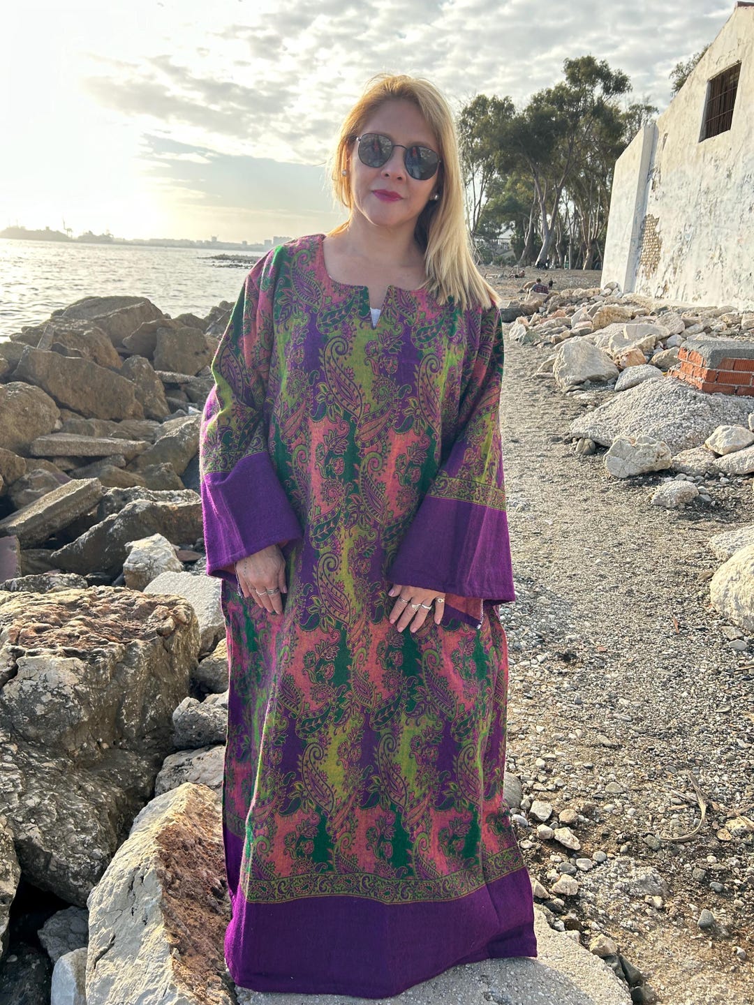 Yak Wool Kaftan,winter Kaftan,gifts for Her,resort Wear,loungewear ...