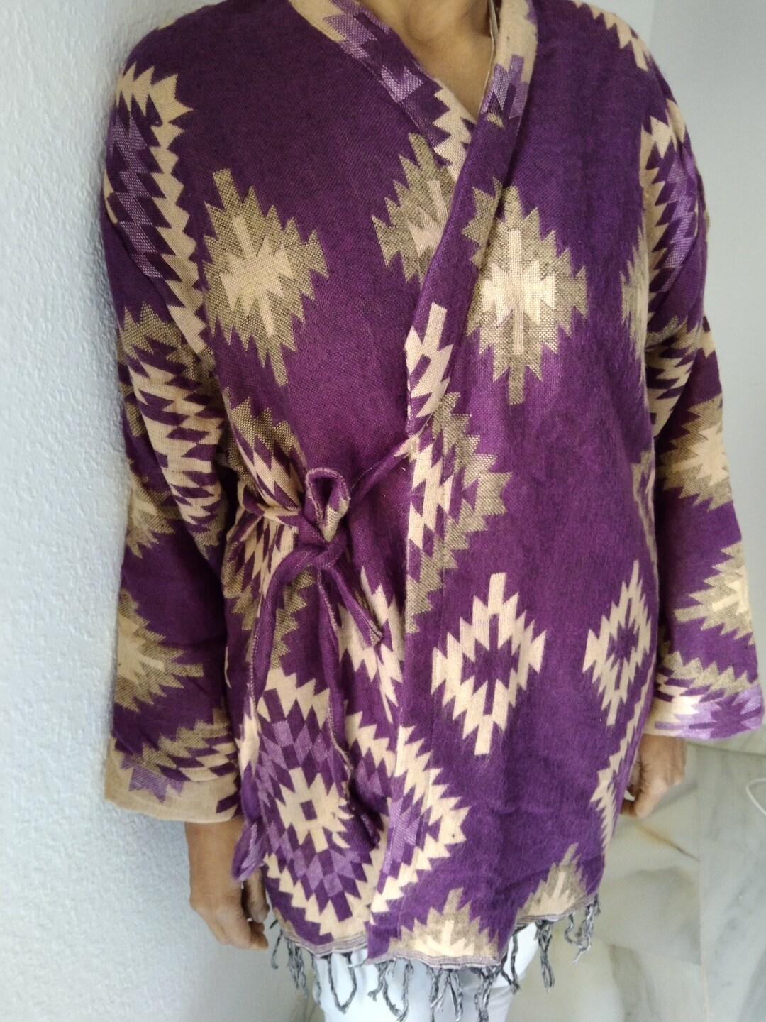 Unisex Yak Wool Wrap Tunic,wool Jacket, Loungewear,gifts for Her,gifts ...