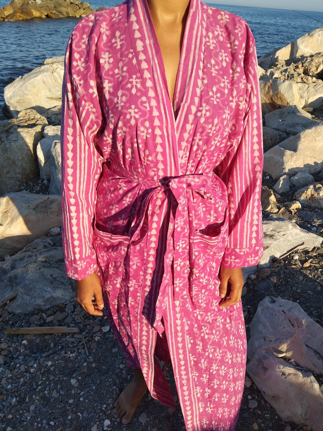 Regular Cotton Robe,cotton Kimono, Loungewear,resort Wear,gifts for Her ...