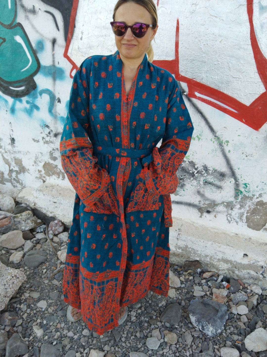 Yak Wool Robe,resort Wear,loungewear,gifts for Her,mom Postpartum Gift ...