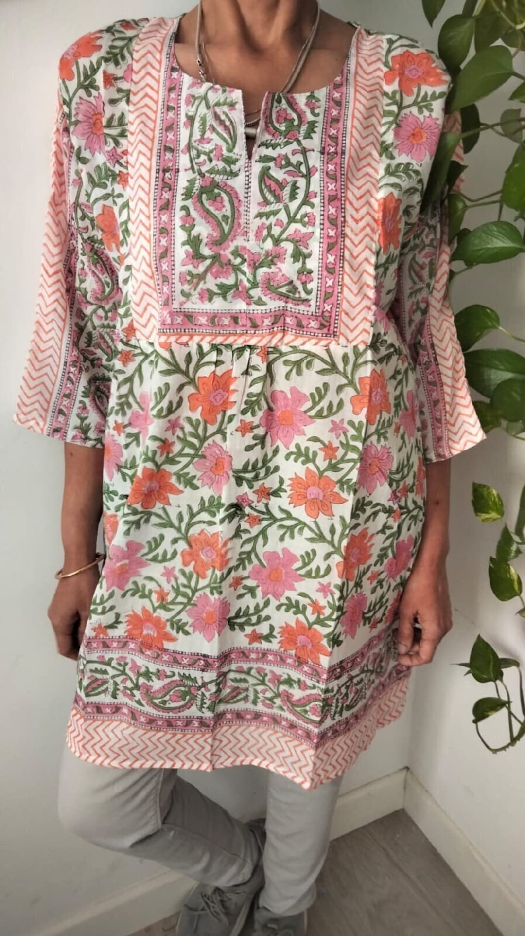 Cotton Tunic,resort Wear,blockprint Tunic,swim Cover Up,summer Dress ...