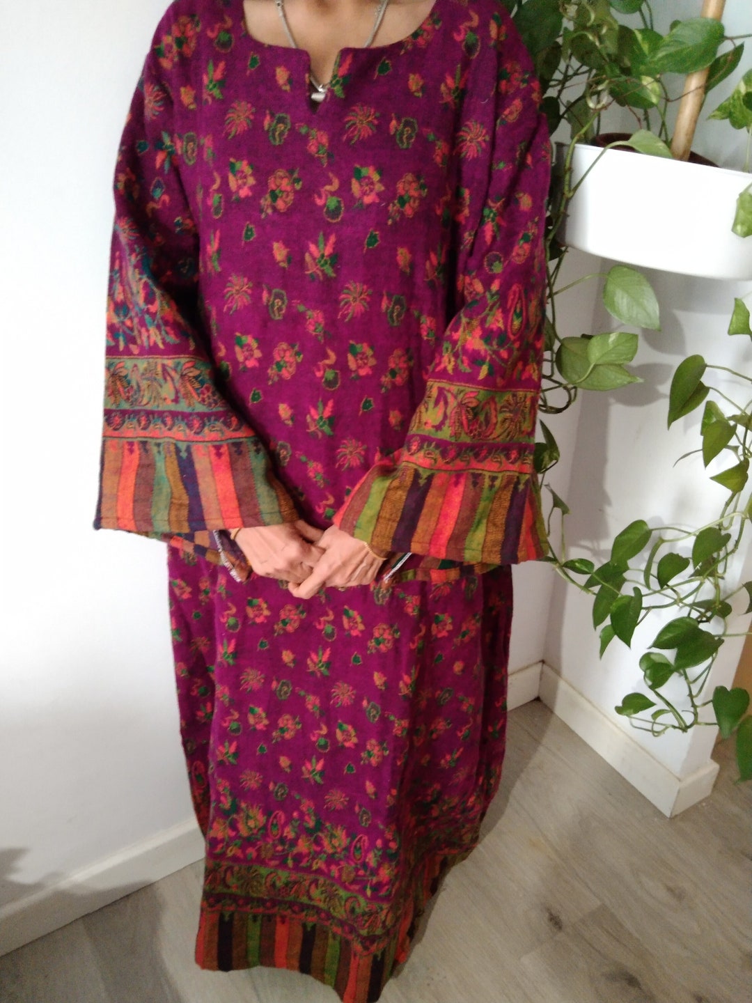 Yak Wool Kaftan,winter Kaftan,wool Kaftan,boho Kaftan,winter Wool Dress ...