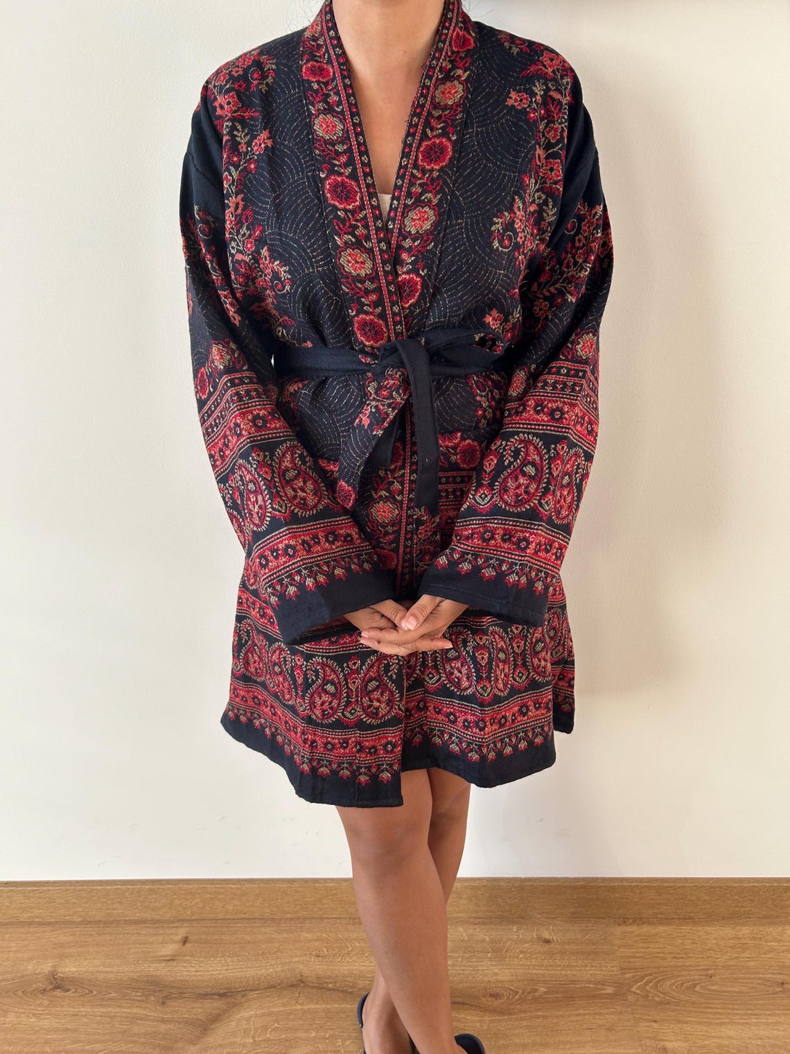 Yak Wool Jacket,yak Wool Robe,short Robe,gifts for Her,mom Postpartum ...