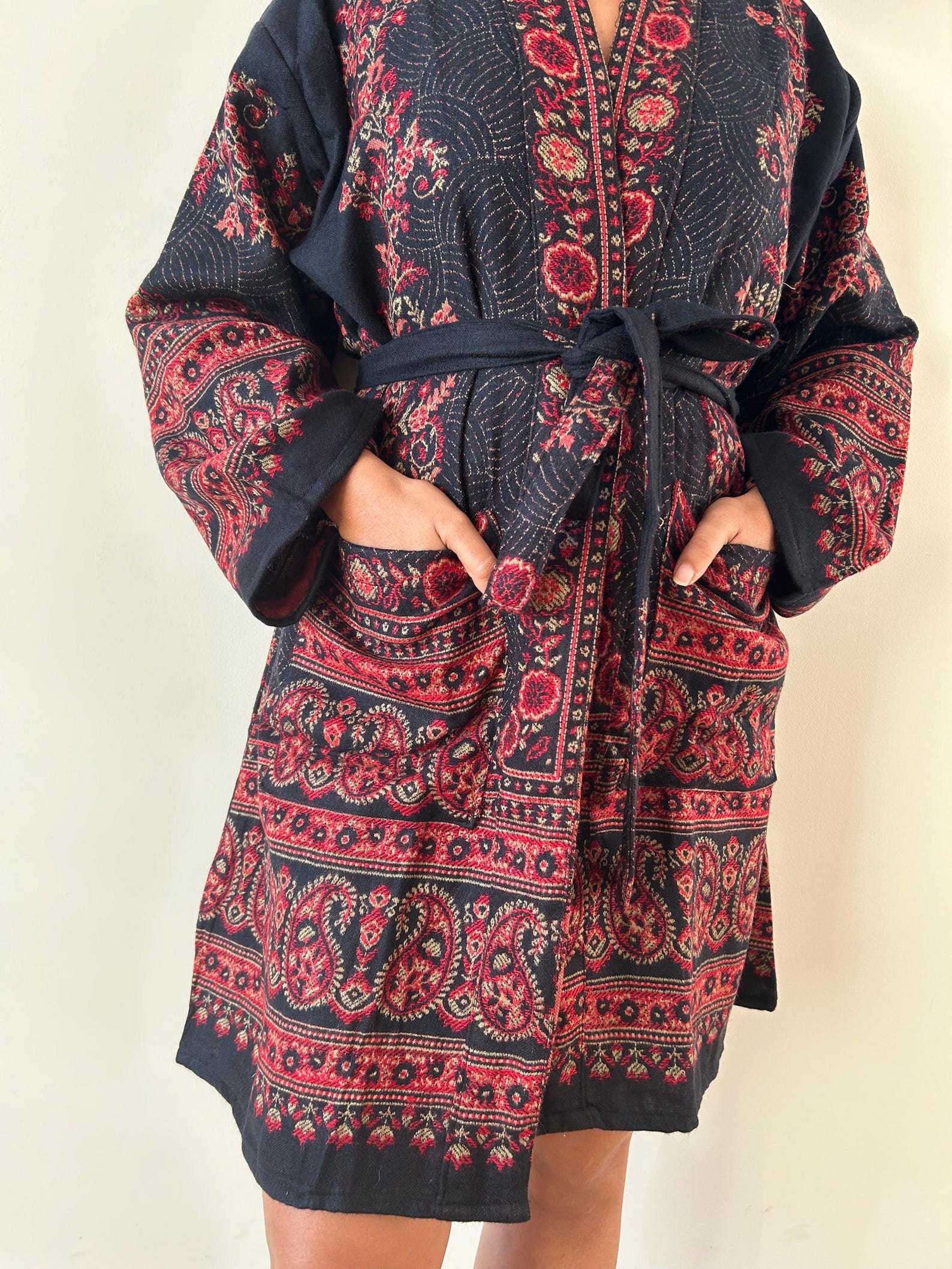 Yak Wool Jacket,yak Wool Robe,short Robe,gifts for Her,mom Postpartum ...