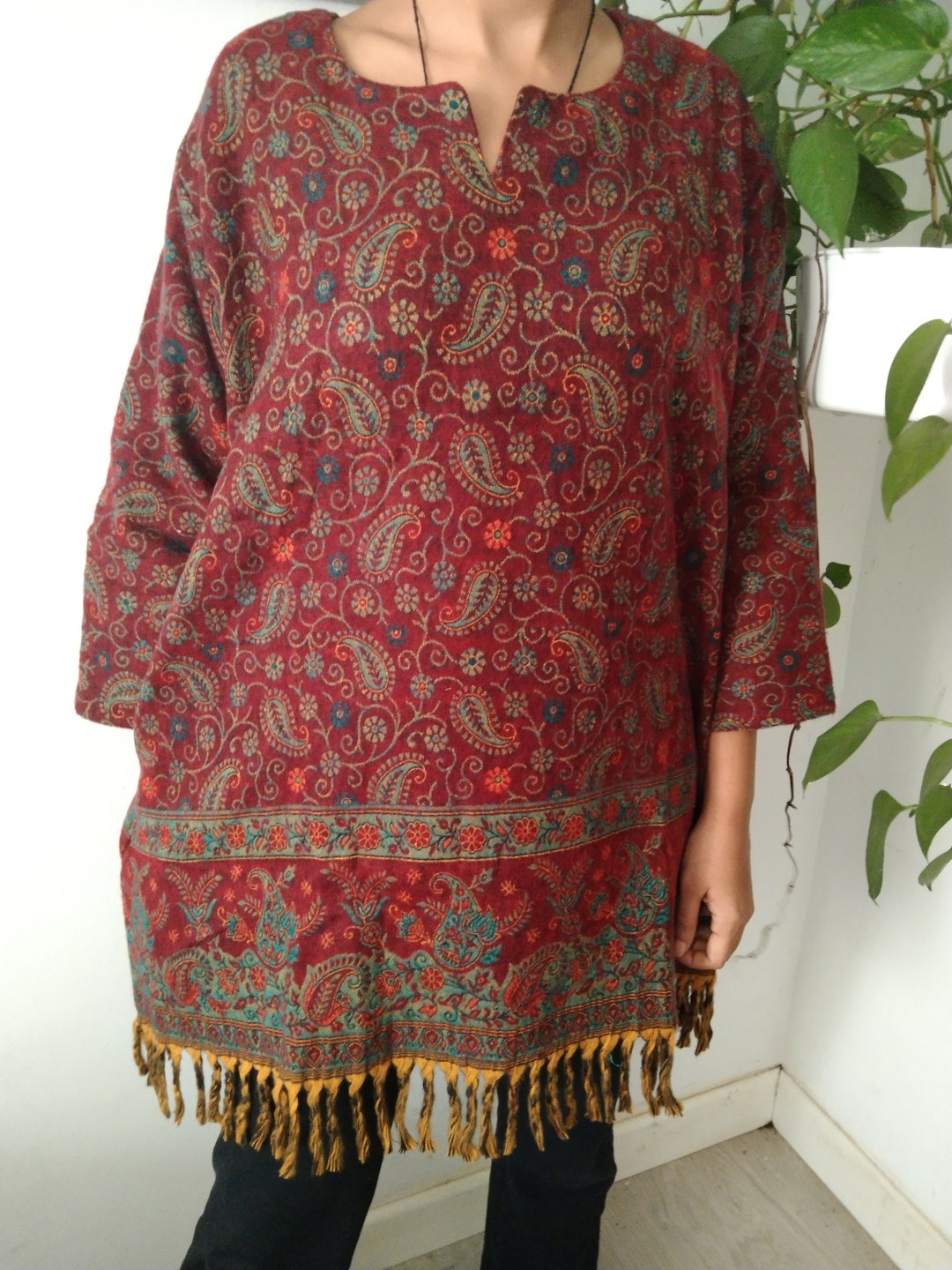 Winter Tunic,wool Kurti,gifts for Her, Christmas Gift,boho Winter Kurti ...