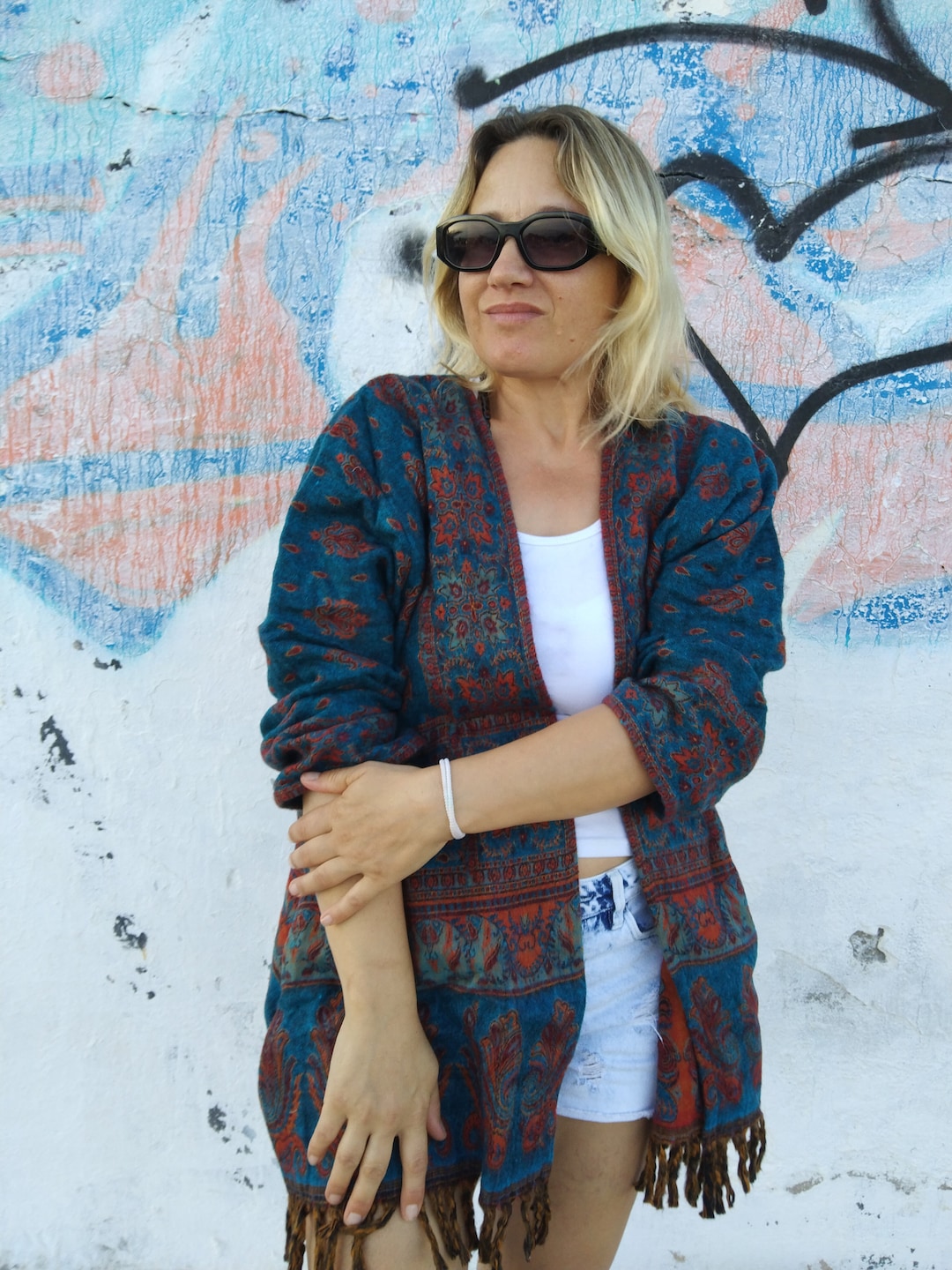 Yak Wool Kimono,open Jacket,gifts for Her,resort Wear,boho Jacket,wool ...