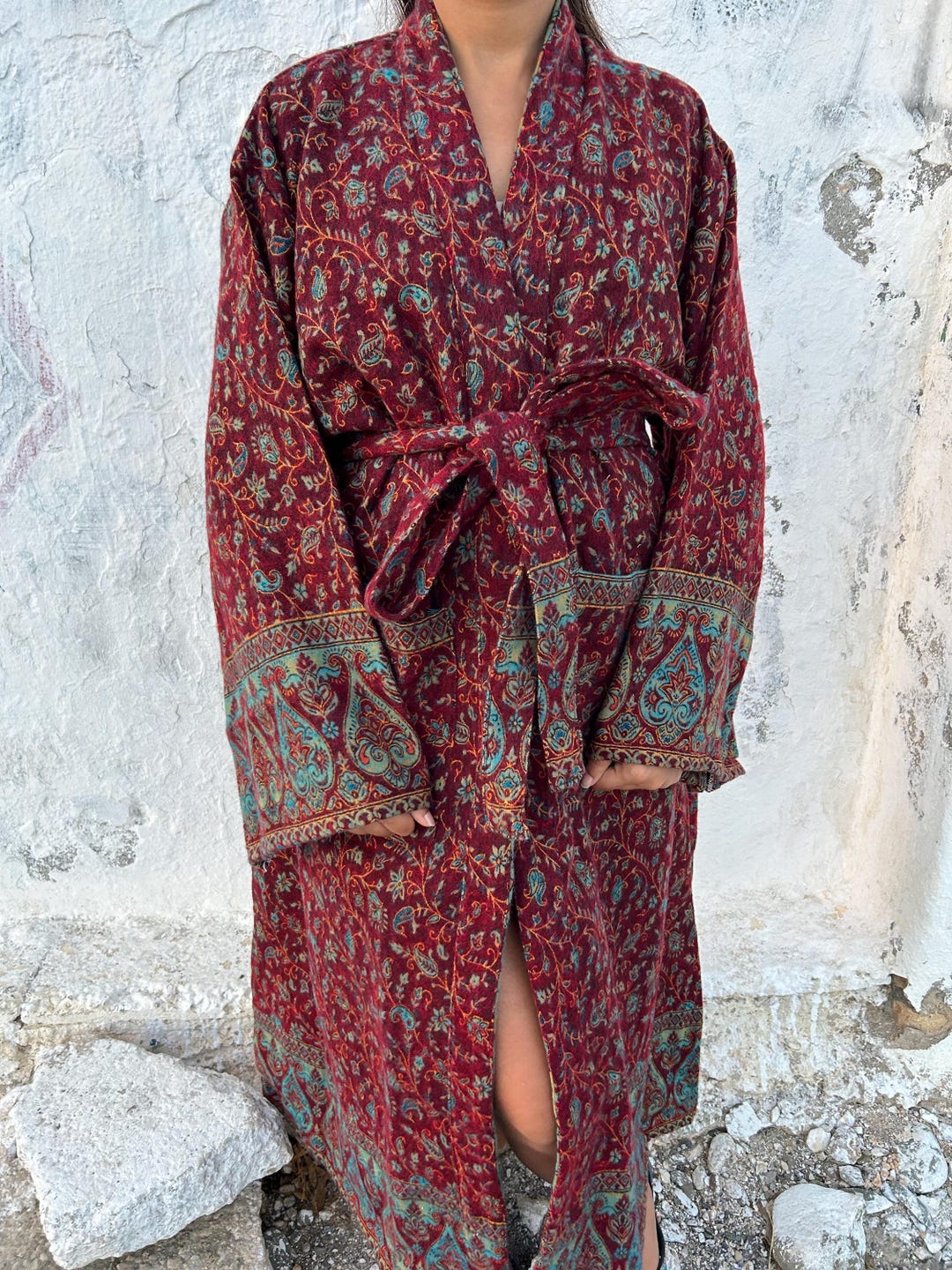 Yak Wool Robe,resort Wear,loungewear,gifts for Her,mom Postpartum Gift ...