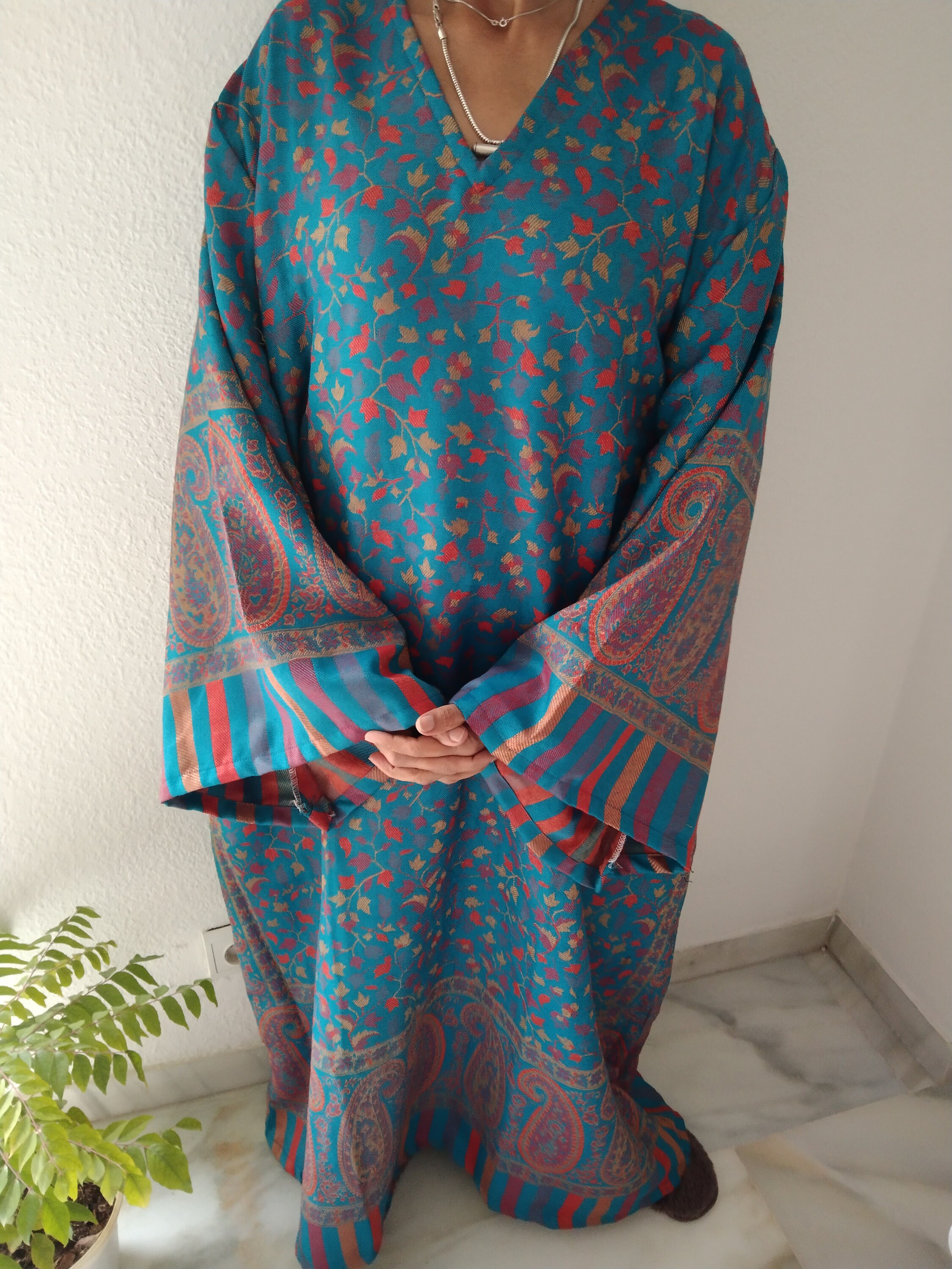 Wool Kaftan,winter Kaftan,boho Robe,wool Robe,wool Dressing Gown,gifts ...