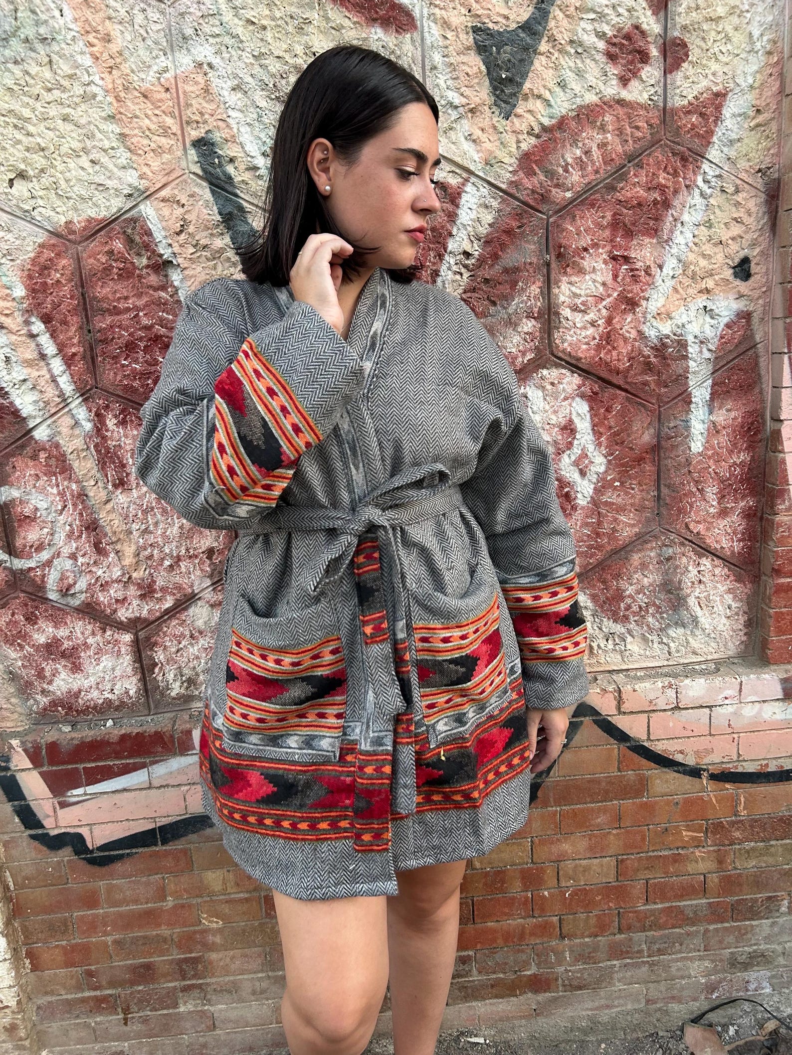 Yak Wool Jacket,short Wool Robe,gifts for Her,loungewear,spring Jacket ...