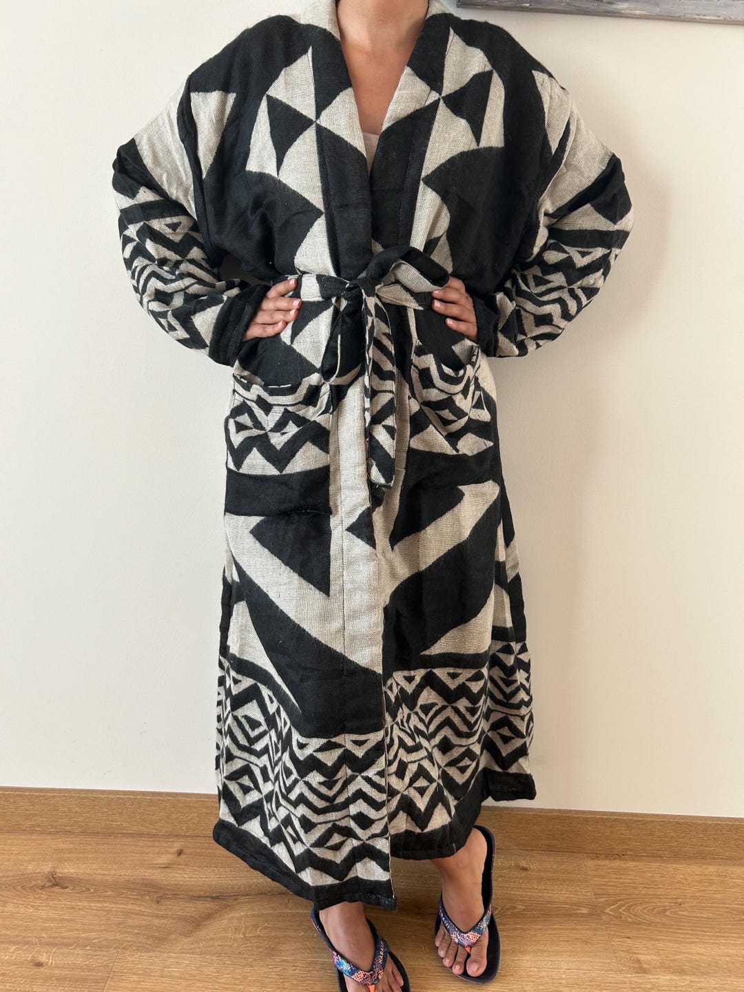 Unisex Yak Wool Robe,resort Wear,loungewear,winter Robe,winter Dressing ...