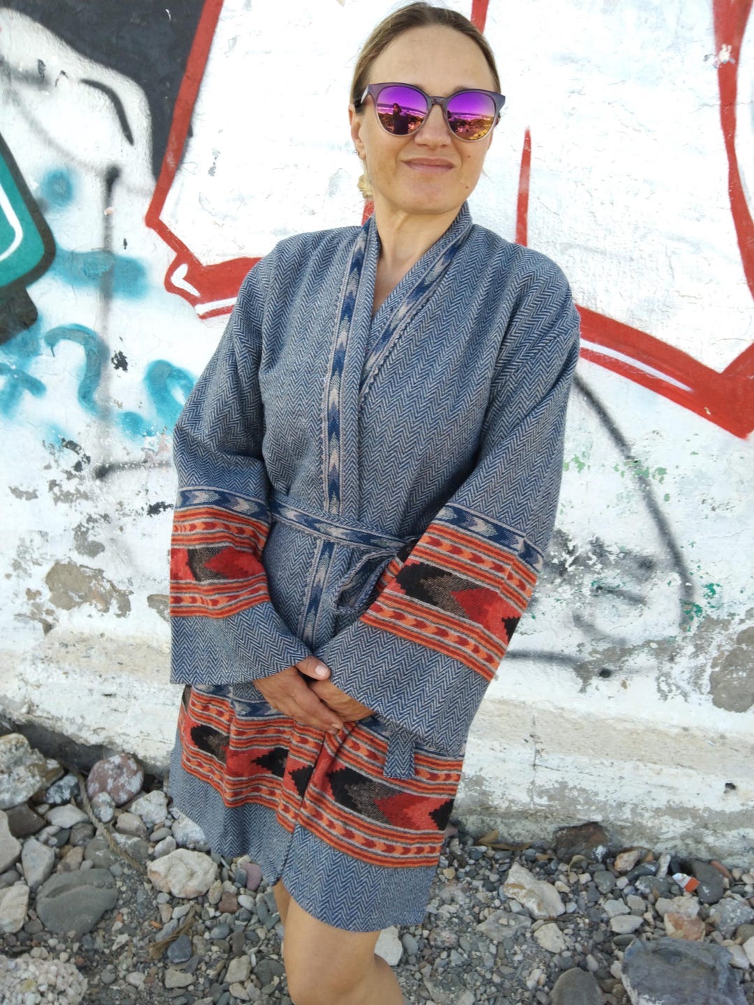 Yak Wool Jacket,short Wool Robe,gifts for Her,loungewear,spring Jacket ...