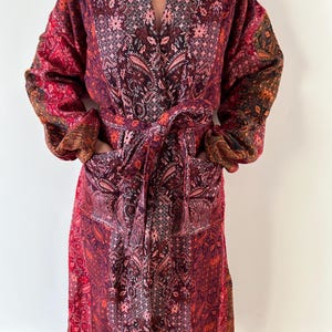 Yak Wool Robe,wool Kimono,wool Robe,wool Dressing Gown,gifts for Her ...