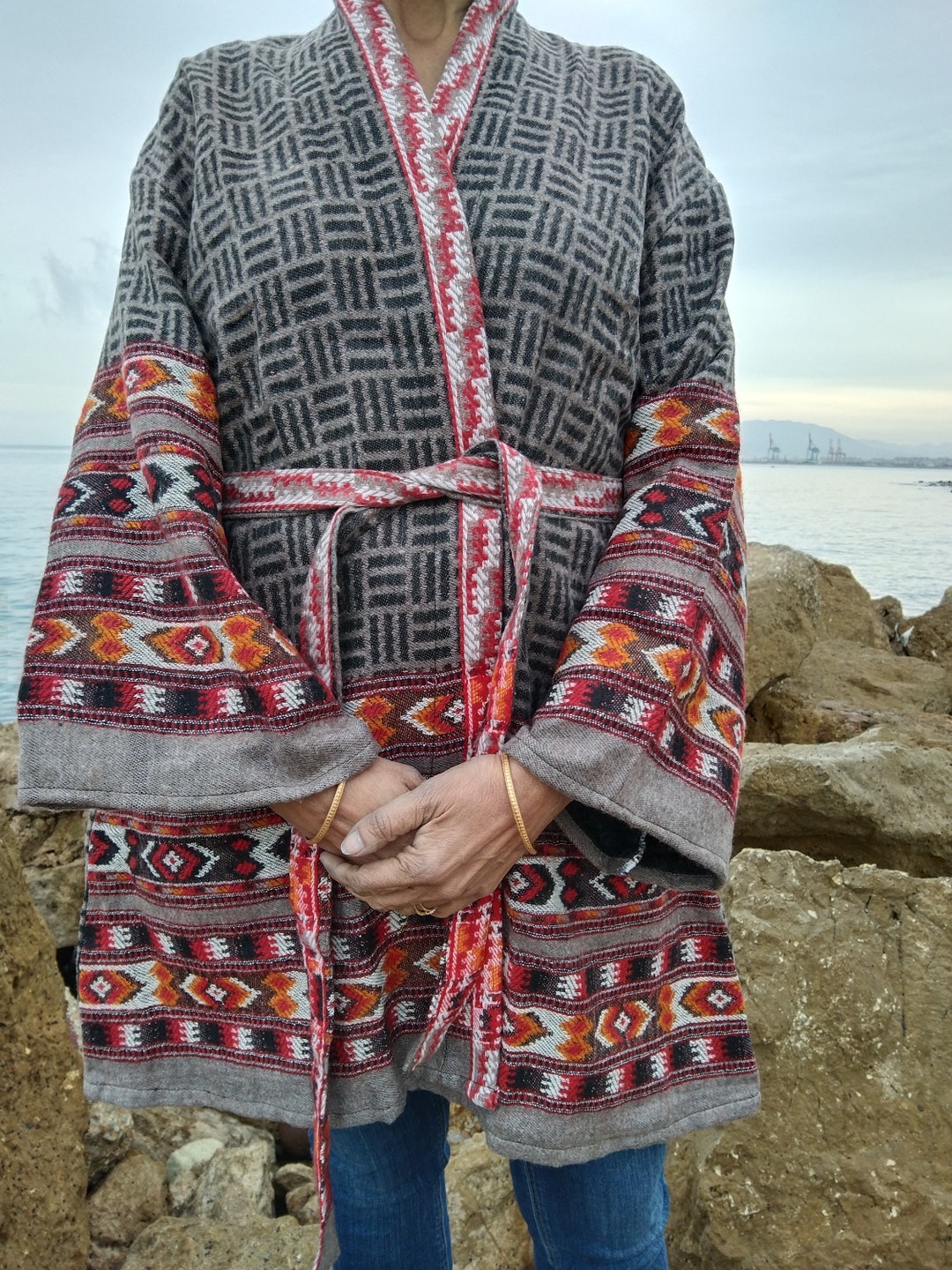 Yak Wool Jacket,short Wool Robe,gifts for Her,loungewear,spring Jacket ...