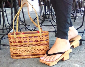 Wood platform shoes | Etsy