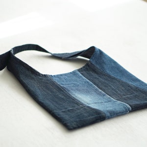 JEANON STRIPE TOTE Bag (recycled Jeans Bag) - Etsy
