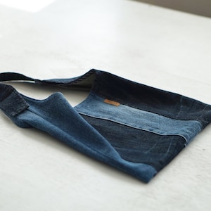 JEANON STRIPE TOTE Bag (recycled Jeans Bag) - Etsy
