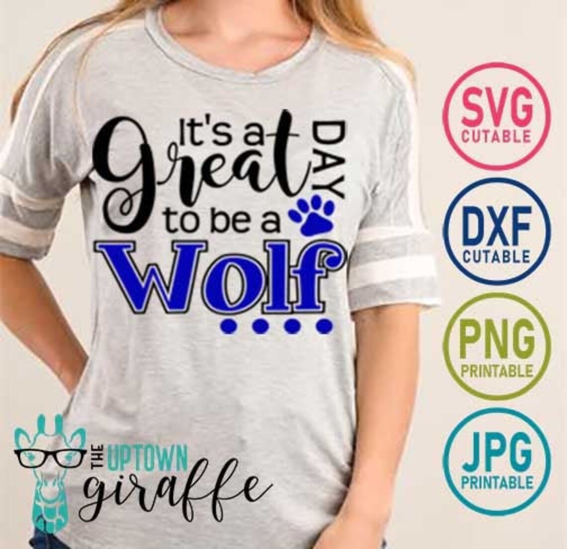 Wolf Football SVG Mascot SVG It's a Great Day to Be a - Etsy