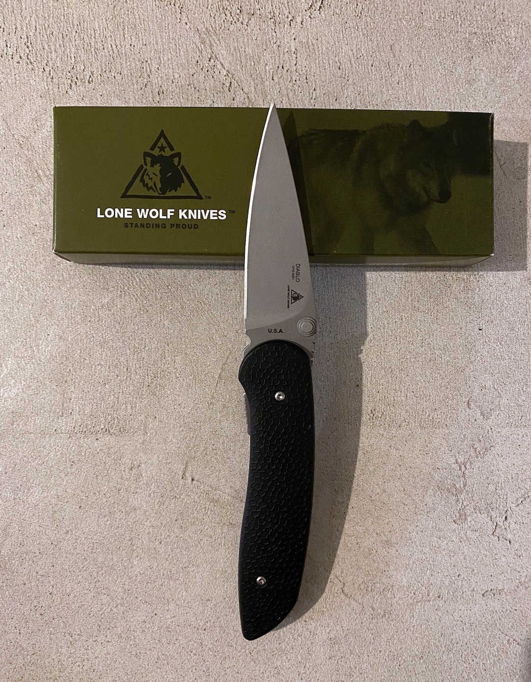 Collection Vintage Knife Lone Wolf Diablo LC23155 Nylon Black - Etsy