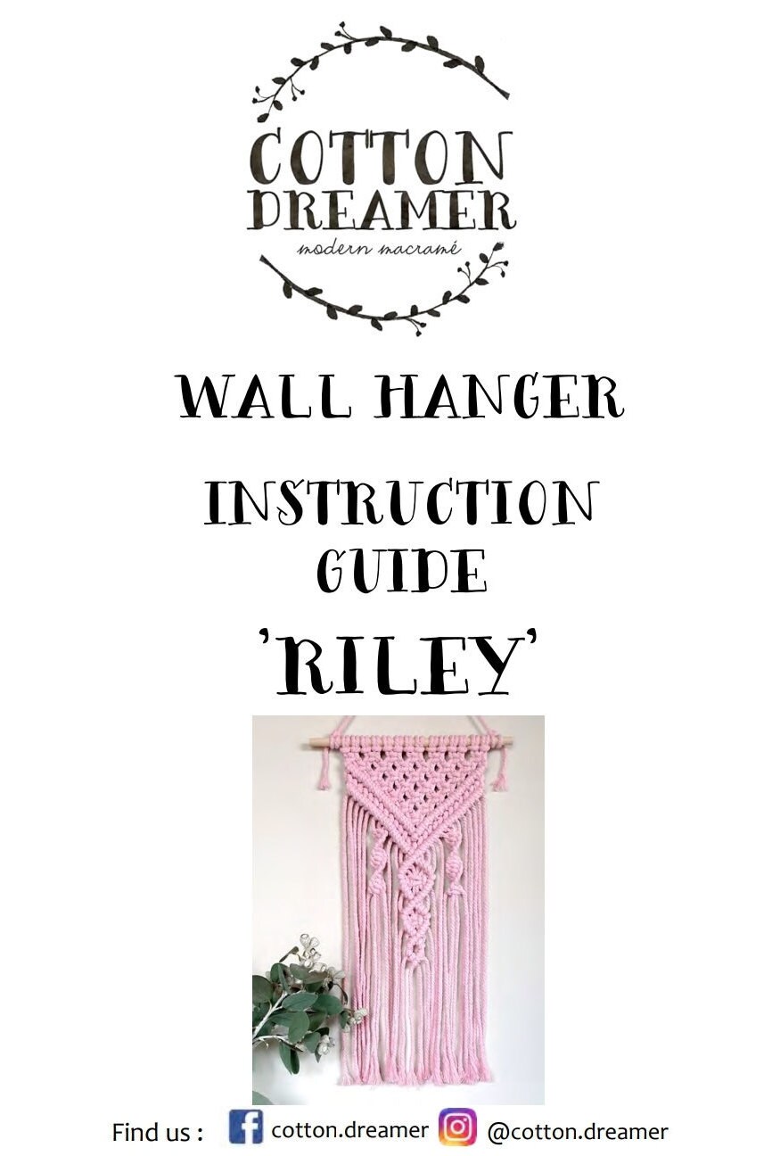 Macrame DIY KIT Wall Hanging Kit-beginner RILEY Craft - Etsy