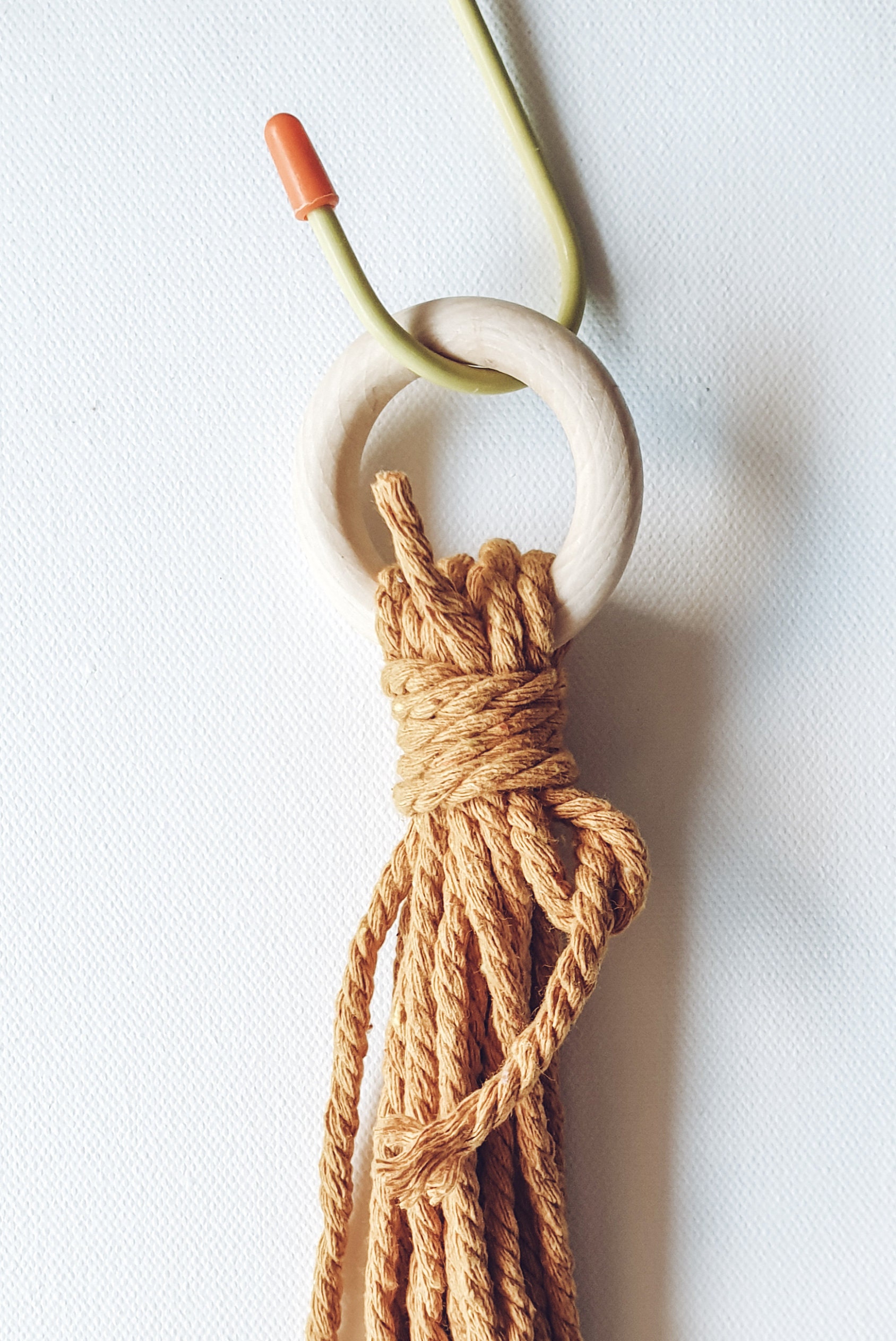 6 pieces Natural Macrame Wood Ring Unfinished Circle 55 mm | Etsy