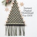 Macrame Pattern, Christmas Tree, Pattern/tutorial , PDF Download - Etsy