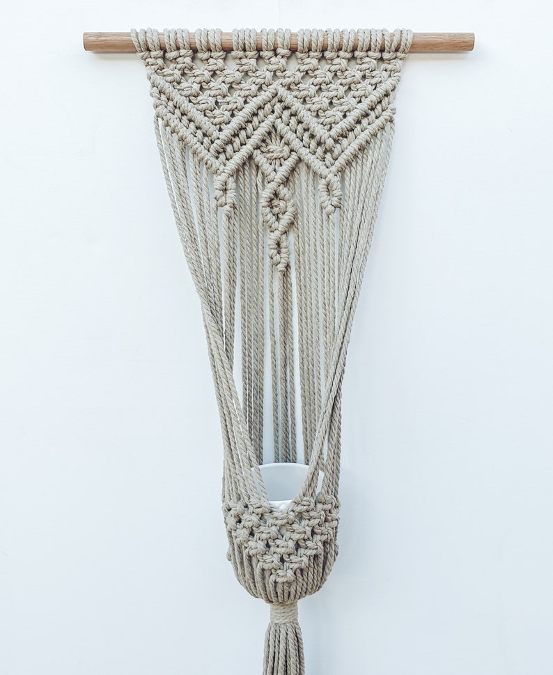 Macrame Pattern Wall Plant Hanger luna Pattern Step by | Etsy