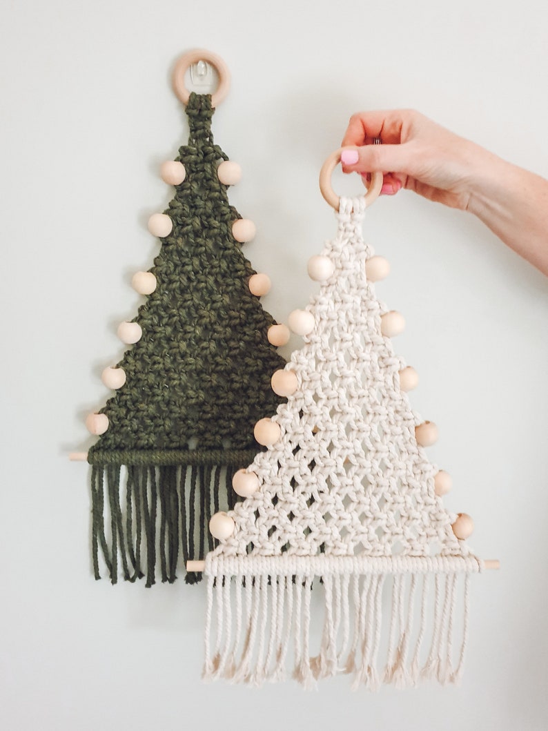 Macrame Pattern Beaded Christmas Tree Pattern/tutorial - Etsy