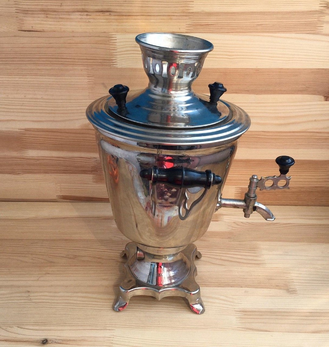 Vintage Electric Samovar 3L - Soviet Era Tea Kettle, Mid Century Metal ...