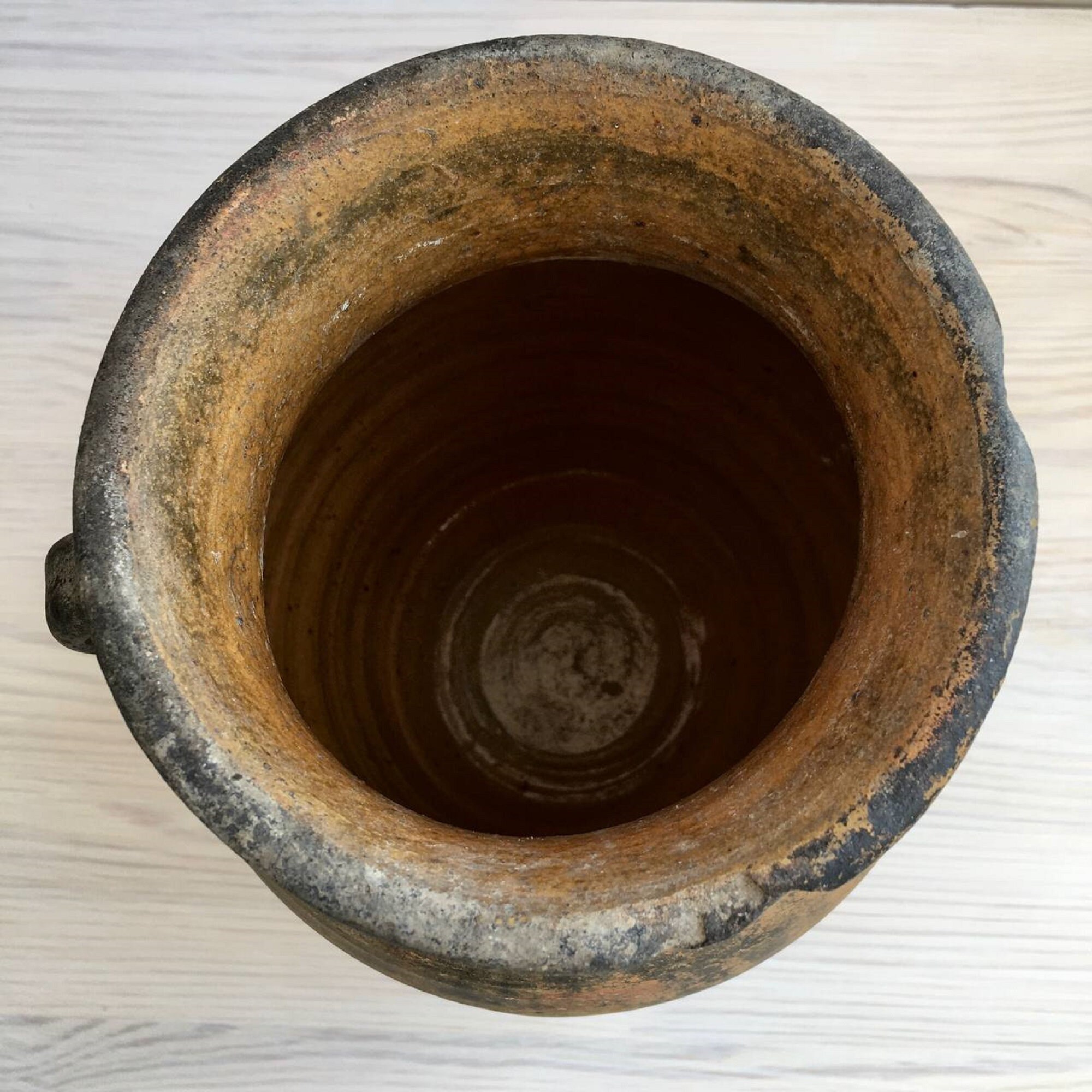 Very Old Pottery Crock Vintage Pottery Ceramic Ancient Vase Rustic Folk ...