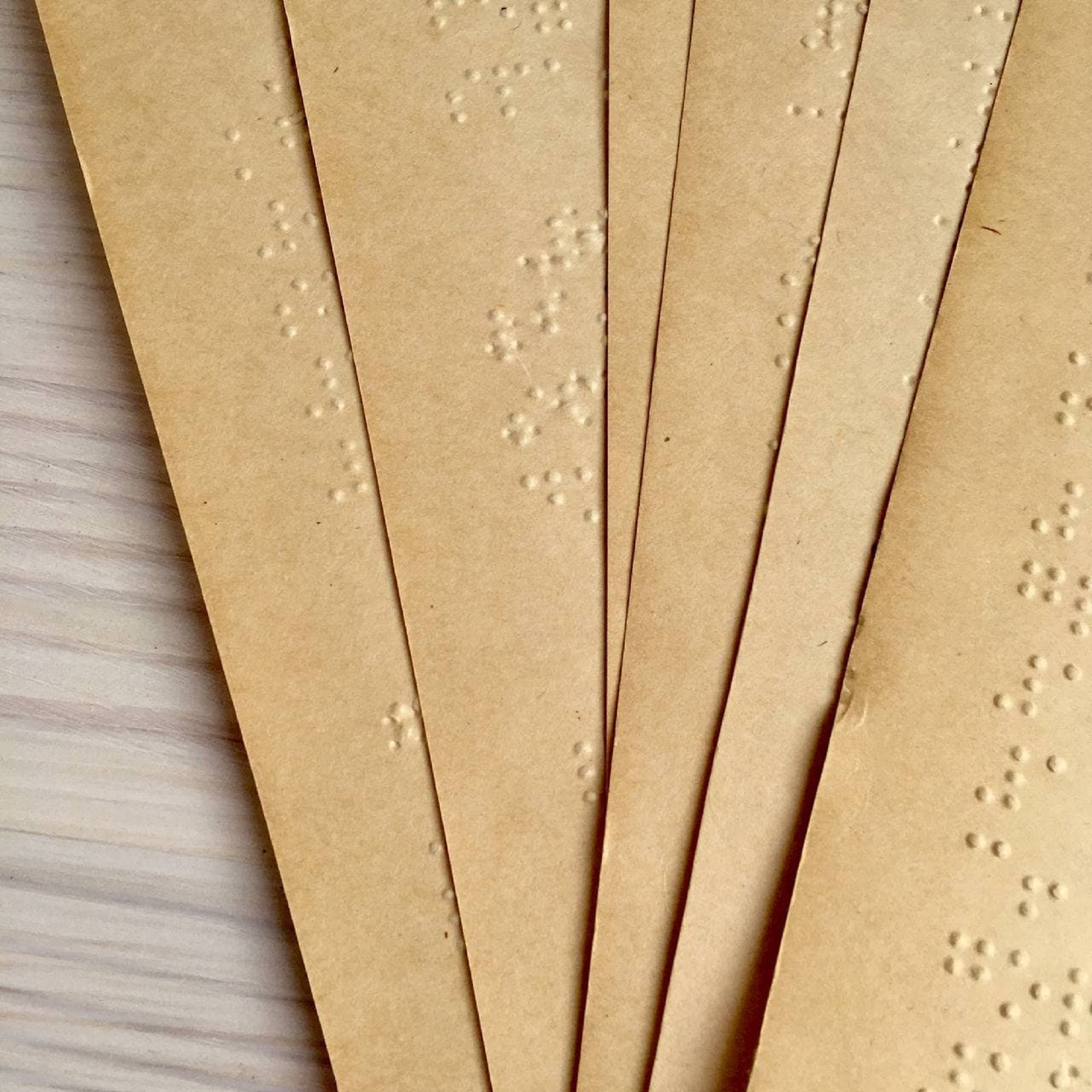 6 LARGE Braille 8.6" by 12" Craft Scrapbook Paper Vintage Beige Double ...