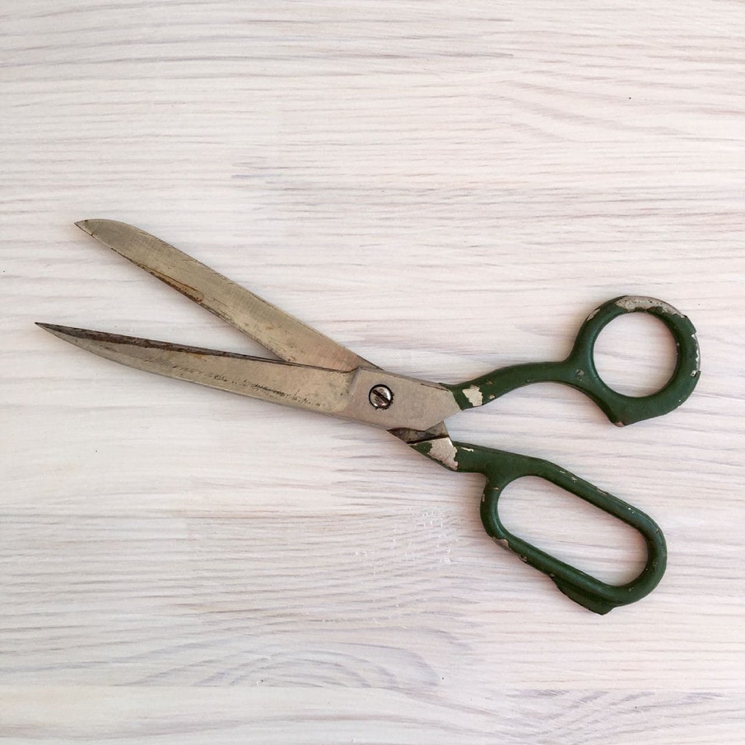 Vintage Large Scissors Antique Metal Scissors Old Collectible Scissors ...