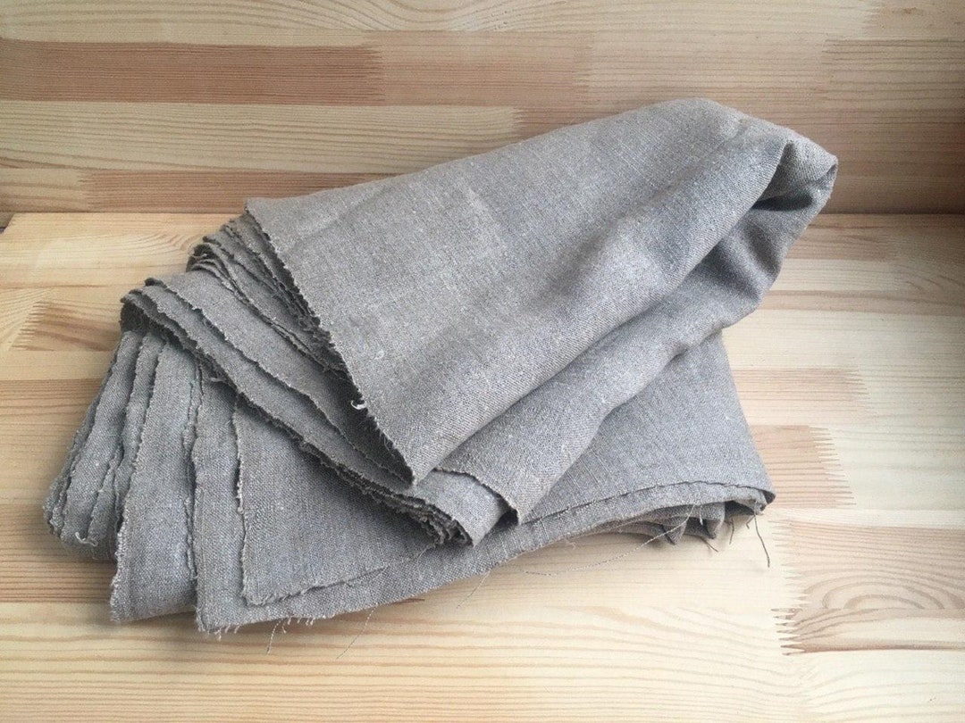 Large Piece Homespun Linen Antique Homespun Cloth Rough Homespun Fabric ...