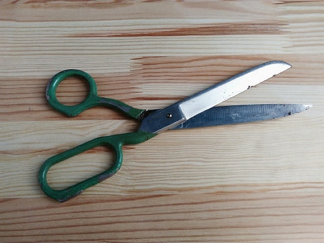 Vintage Large Scissors Antique Metal Scissors Old Collectible - Etsy