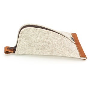 Multi-purpose Felt Wool Pouch - Cream - Etsy