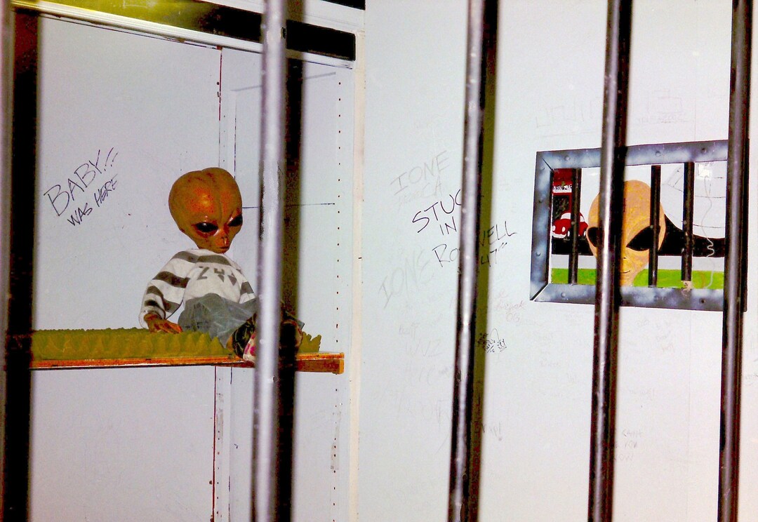 Alien in Jail, "stuck in Roswell" New Mexico, Fun Wall Art and Great ...