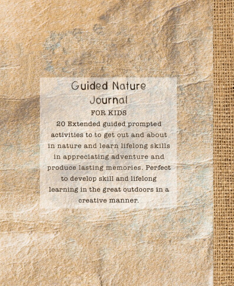 Guided Nature Journal for Kids: Guided Prompted Activities to to Get ...