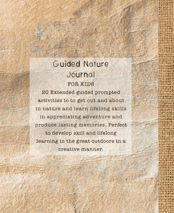 Guided Nature Journal for Kids: Guided Prompted Activities to to Get ...