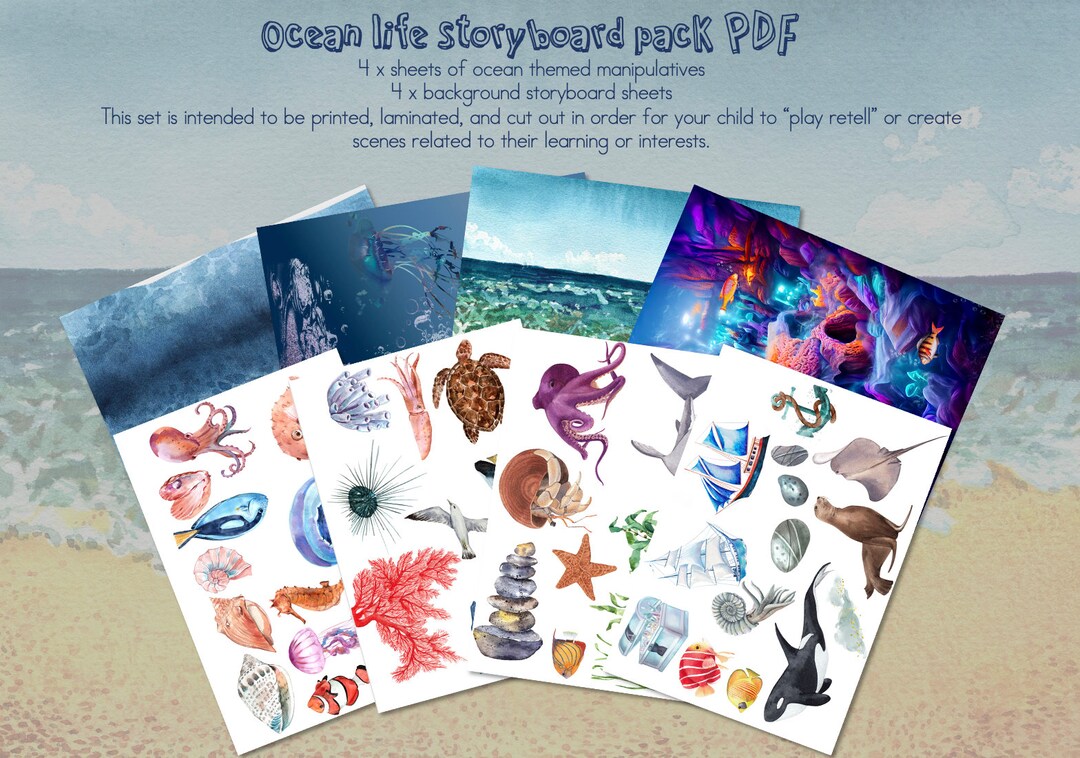 Ocean Life Storyboard Pack PDF Perfect Unit Study Resource to Support ...
