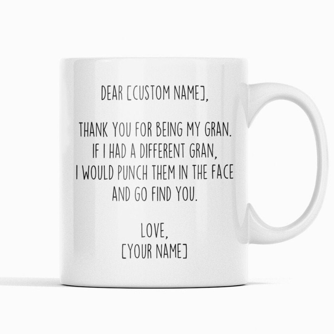 Gran Gran Gifts Personalized Custom Name Mug Gifts for Gran Funny Gran ...
