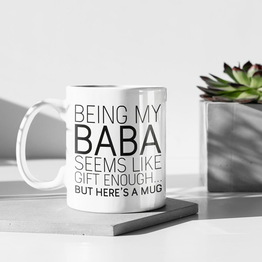 Baba Gifts, Baba Birthday, Baba Mug, Baba Coffee Mug, Funny Baba Gift ...